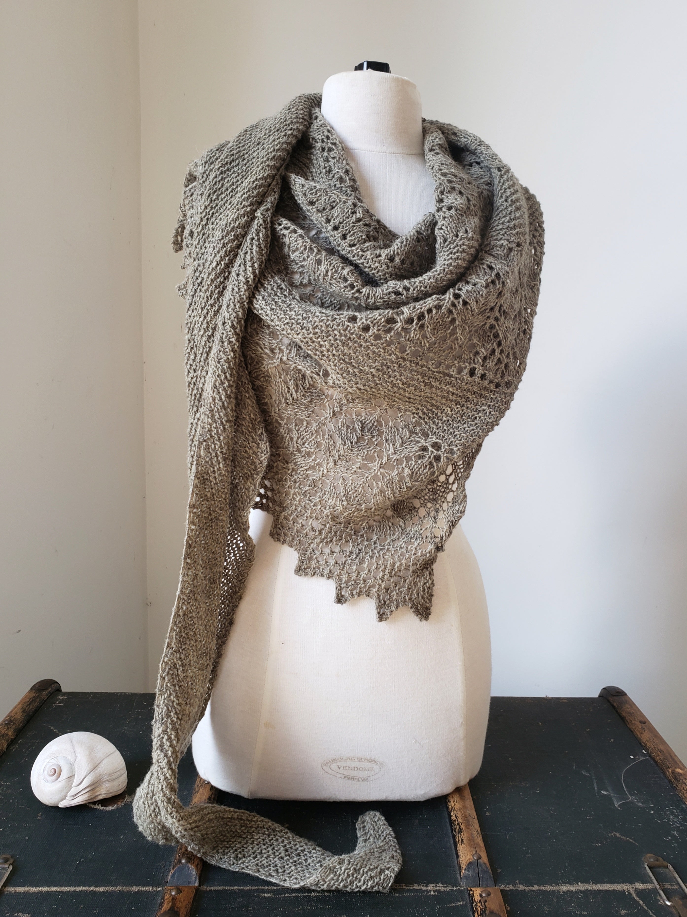 Milk Thistle Shawl Knit Pattern – Wolf & Faun Knits
